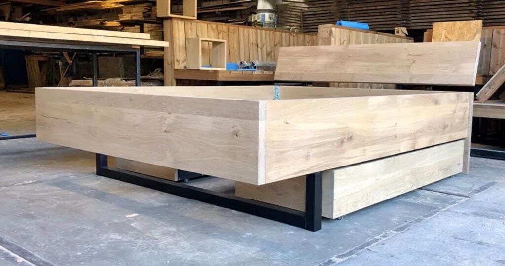 🛠️ Eiken bedden, op maat gemaakt van massief eikenhout - Weij Maatwerk ...